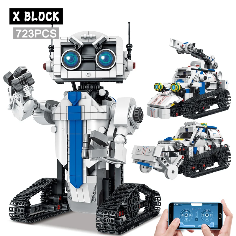 Technical-Intelligent-3-in-1-Robot-APP-Remote-Control-Bricks-Building ...