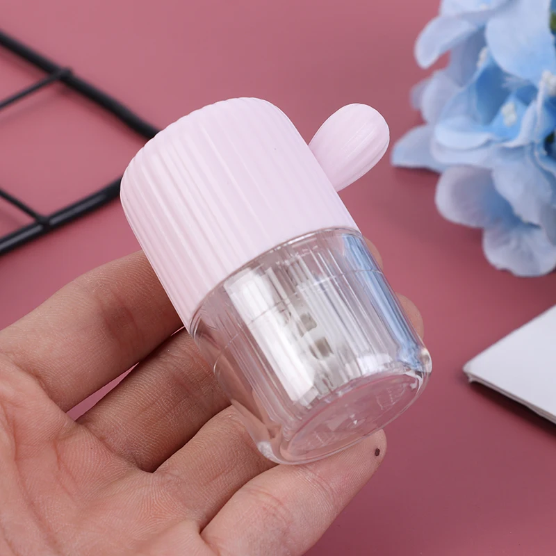 1Portable-Contact-Lens-Cleaner-CaseBox-Manual-Rotation-Washer-Cleaning ...