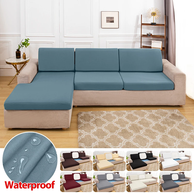 Waterproof-Sofa-Seat-Cover-Stretch-Solid-Color-Sofa-Couch-Cover-for ...