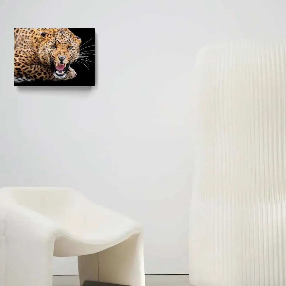 Nature-Wildlife-Leopard-Home-Decor-Painting-Wall-Art-Spray-Painting ...