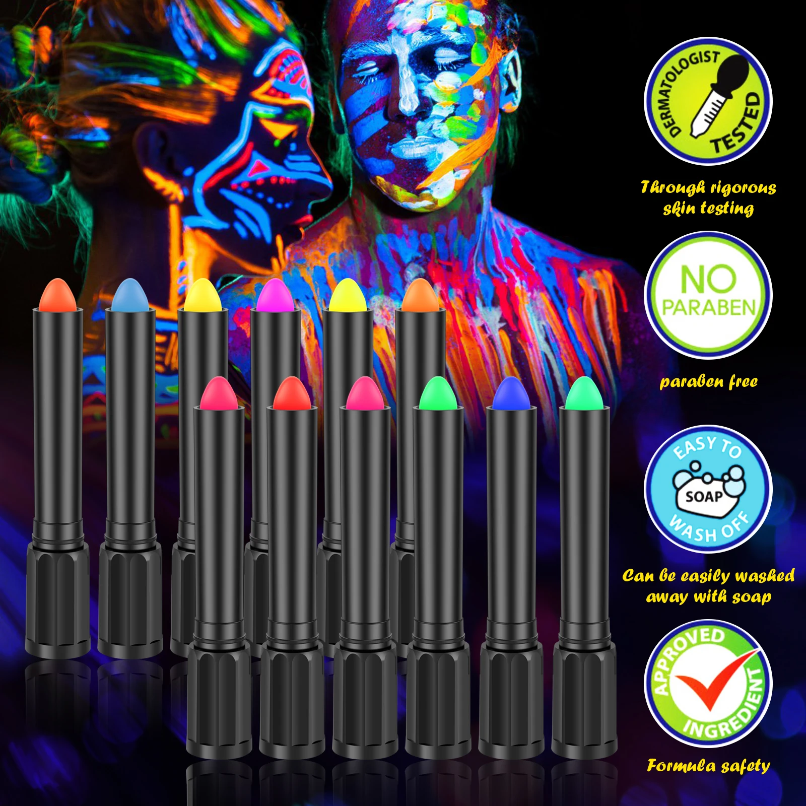 Black Light Paint For Skin