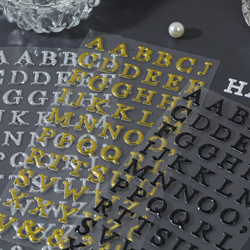 3D-Puffy-Foam-Letter-Sticker-Classic-Alphabet-Retro-English-Letters-Die ...