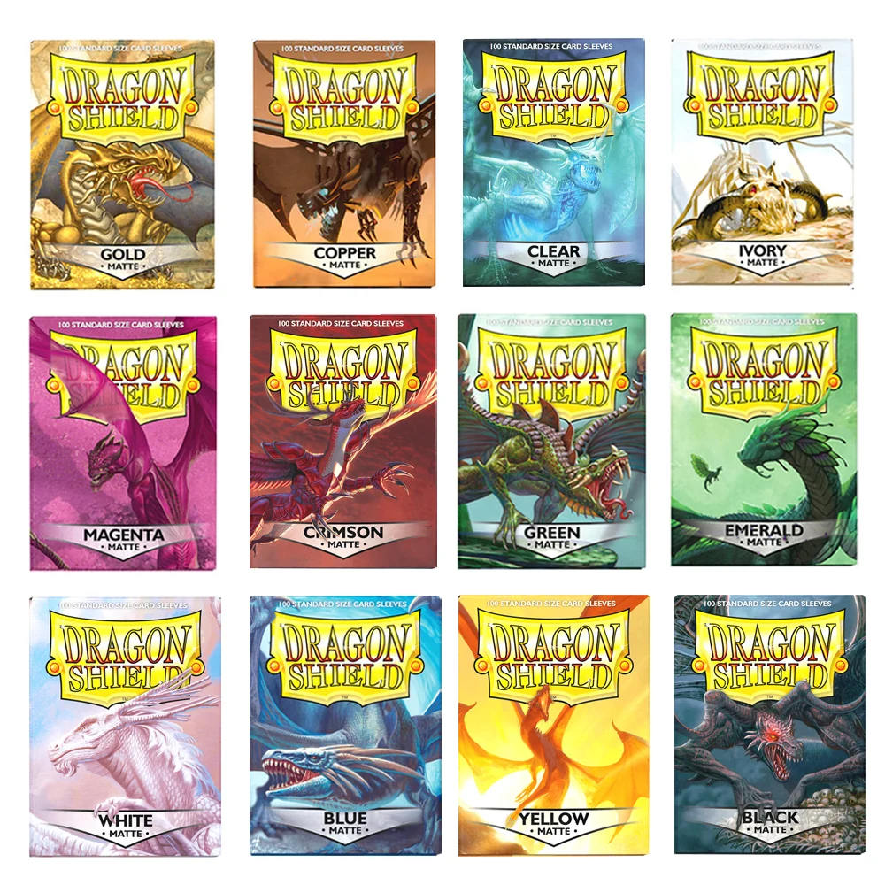100-PCS-BOX-63x88mm-Standard-Size-Demark-Dragon-Shield-Matte-Card ...