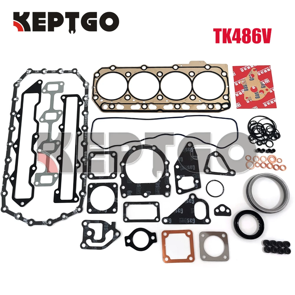 TK486V Full Gasket Set Kit for Yanmar Engine With Cylinder Head Gasket ...