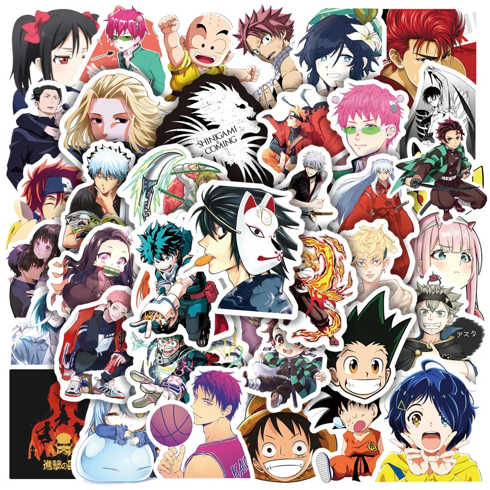 10-30-50pcs-Cool-Cartoon-Mix-Anime-My-Heroes-Academy-Death-Note ...