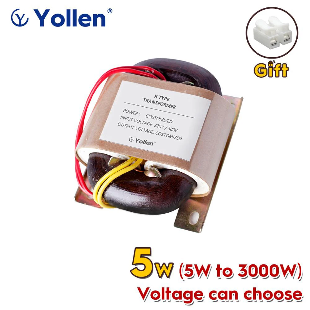 R-Core-R5-5W-5VA-Power-transformer-voltage-220V-380V-to-6V-9V-12V-15V ...
