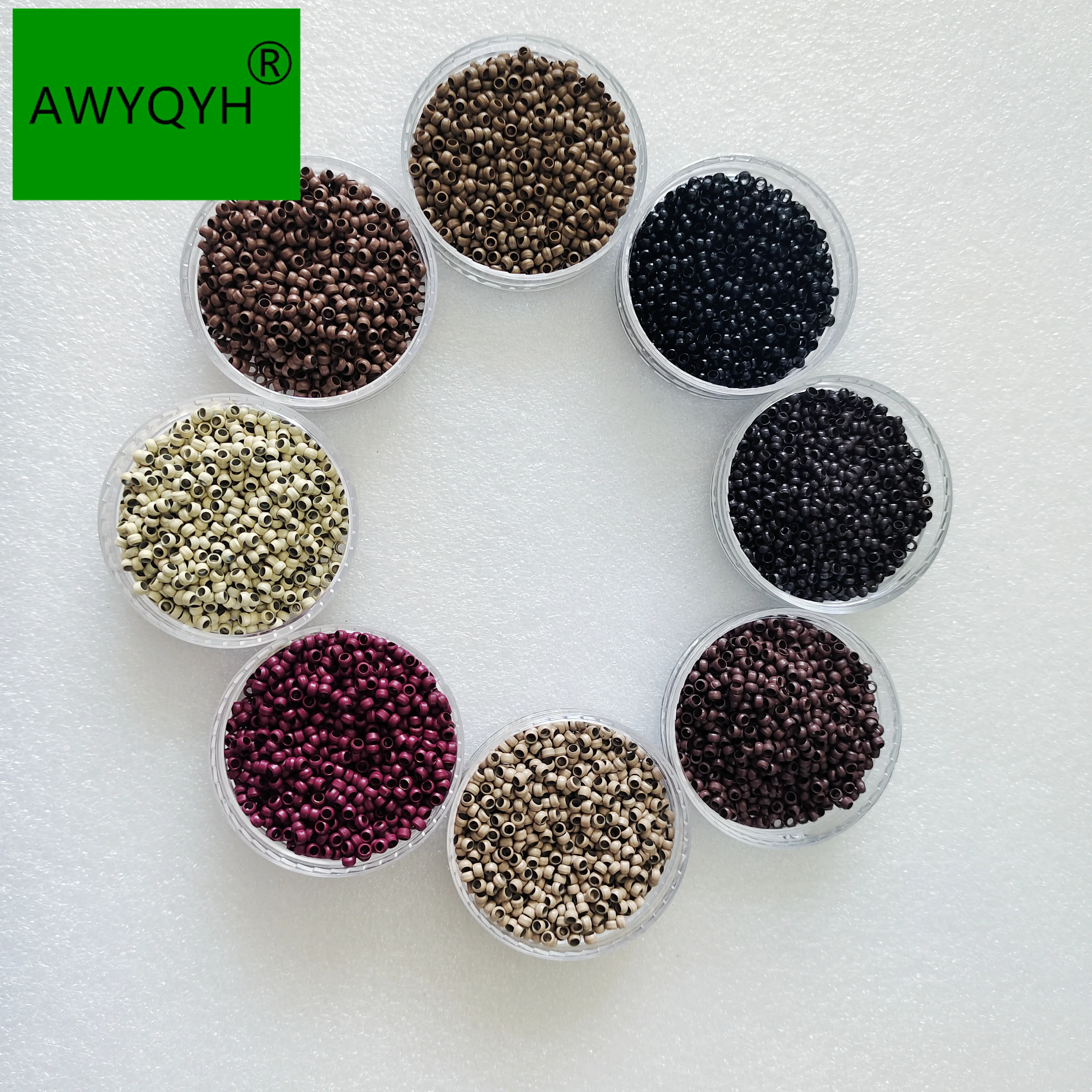 1000pcs-2-5mm-Copper-Nano-Rings-For-Nano-Tip-Hair-Extensions-8-Colors ...