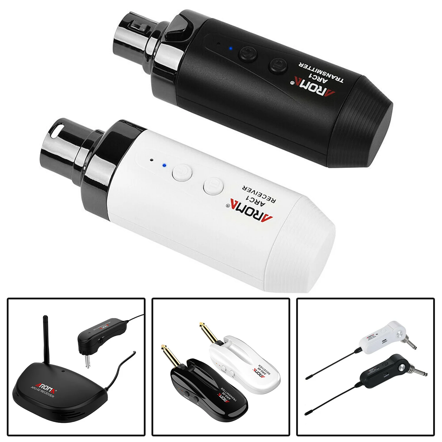 Aroma-Sistema-de-micr-fono-inal-mbrico-de-5-8-GHZ-recargable-ARC1 ...