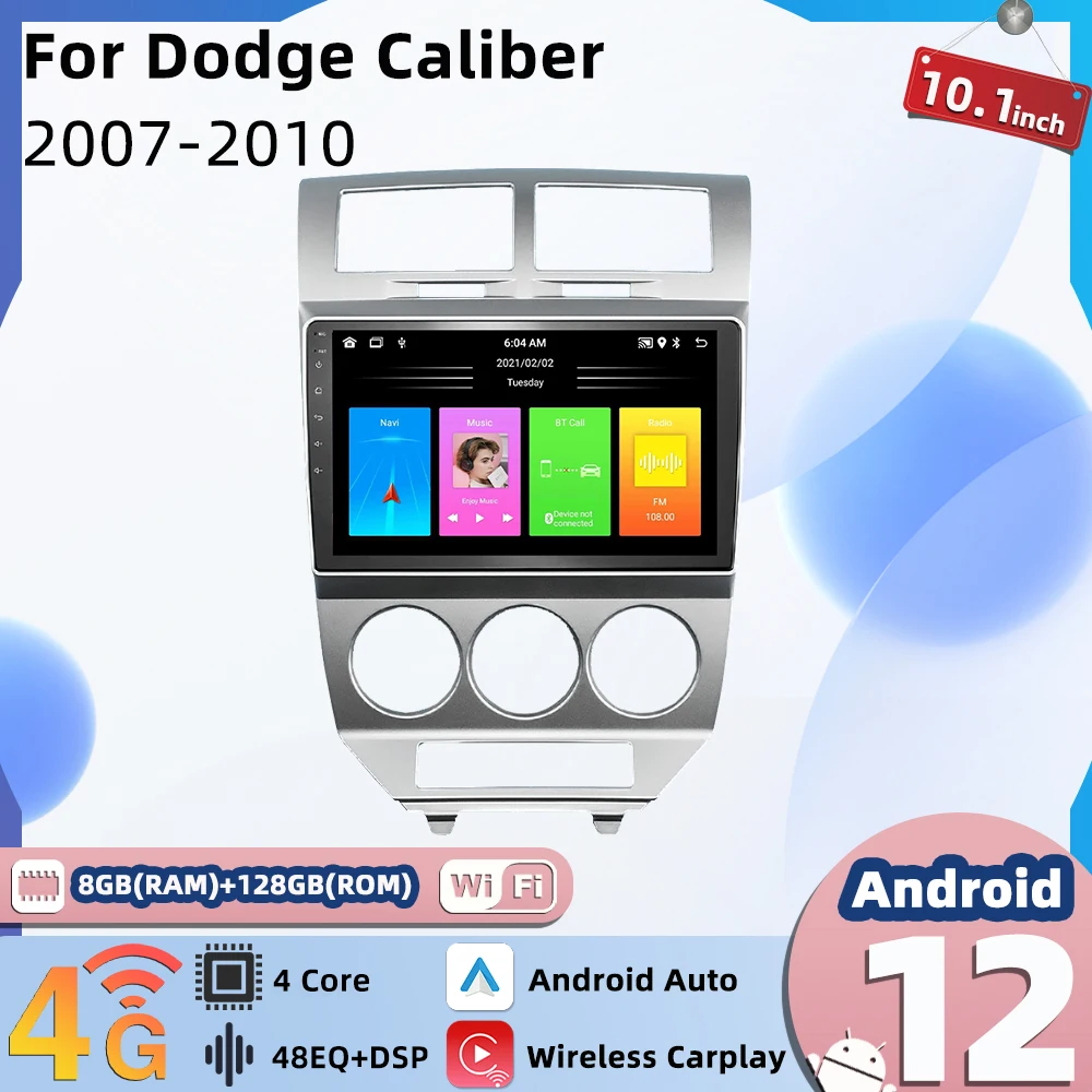 2-Din-Android-Car-Radio-Stereo-for-Dodge-Caliber-2007-2010-10-1-Screen ...