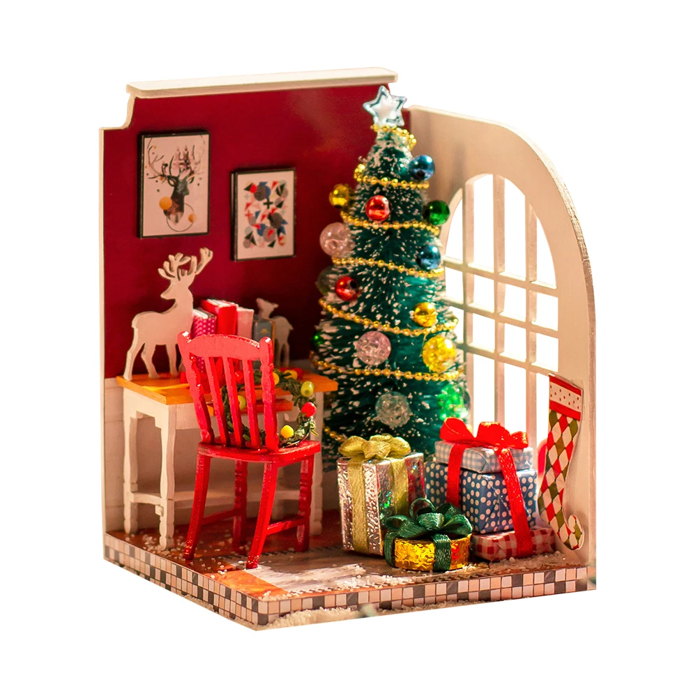 20x16x5-5CM-Handmade-Home-Model-Mini-Set-with-Furniture-Christmas-Model ...