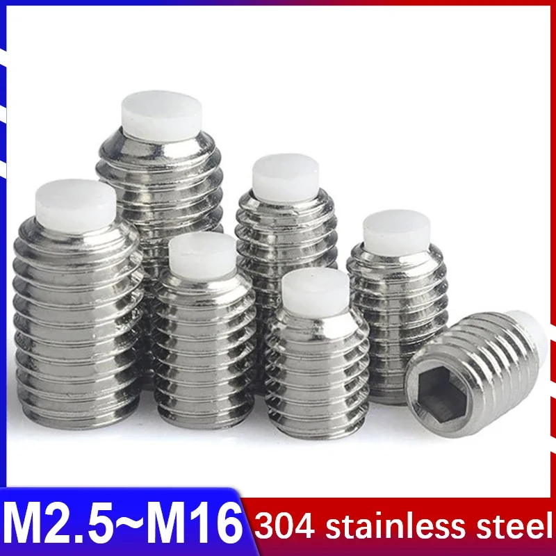 Nylon-Head-Buffer-Screw-Plastic-Head-Plunger-POM-Machine-Rice-Top-Wire ...