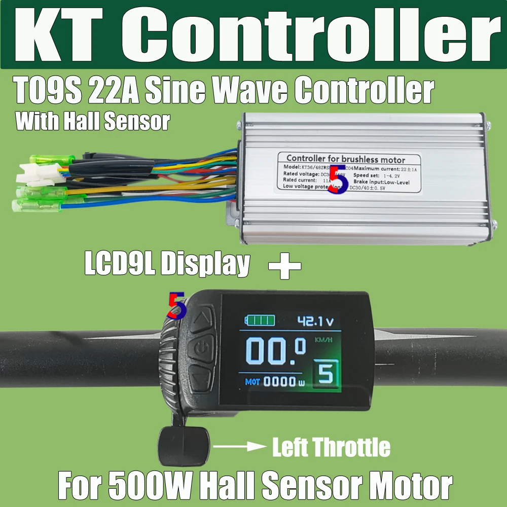K-Ebike-500W-Motor-Controller-KT-LCD-LED-Display-KT-Controller-22A-for ...
