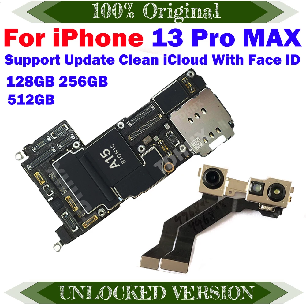 100%origina Unlocked For Iphone 13 Pro Max Motherboard Ios Full Chips ...