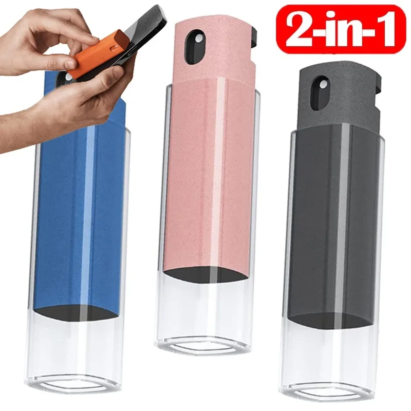 2in1 Microfiber Screen Cleaner Spray Bottle Set Mobile Phone Ipad ...