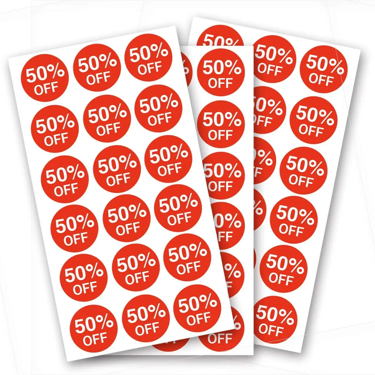 50 Percent Off Stickers,Price Stickers for Retail Store 3/4 Inch,1080 ...