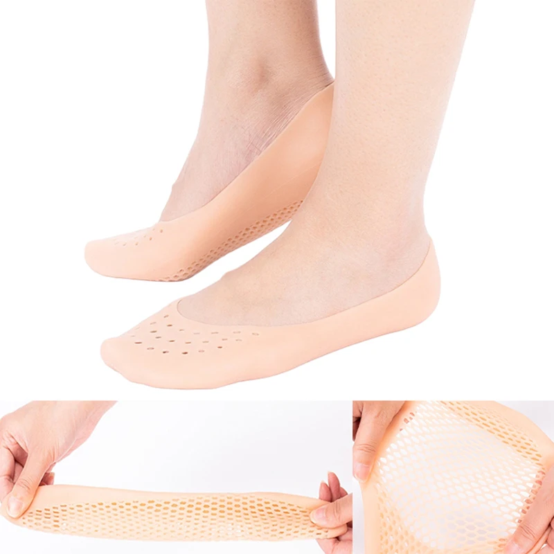 Pair-Feet-Care-Socks-Moisturizing-Silicone-Gel-Heel-Full-Length-Foot ...