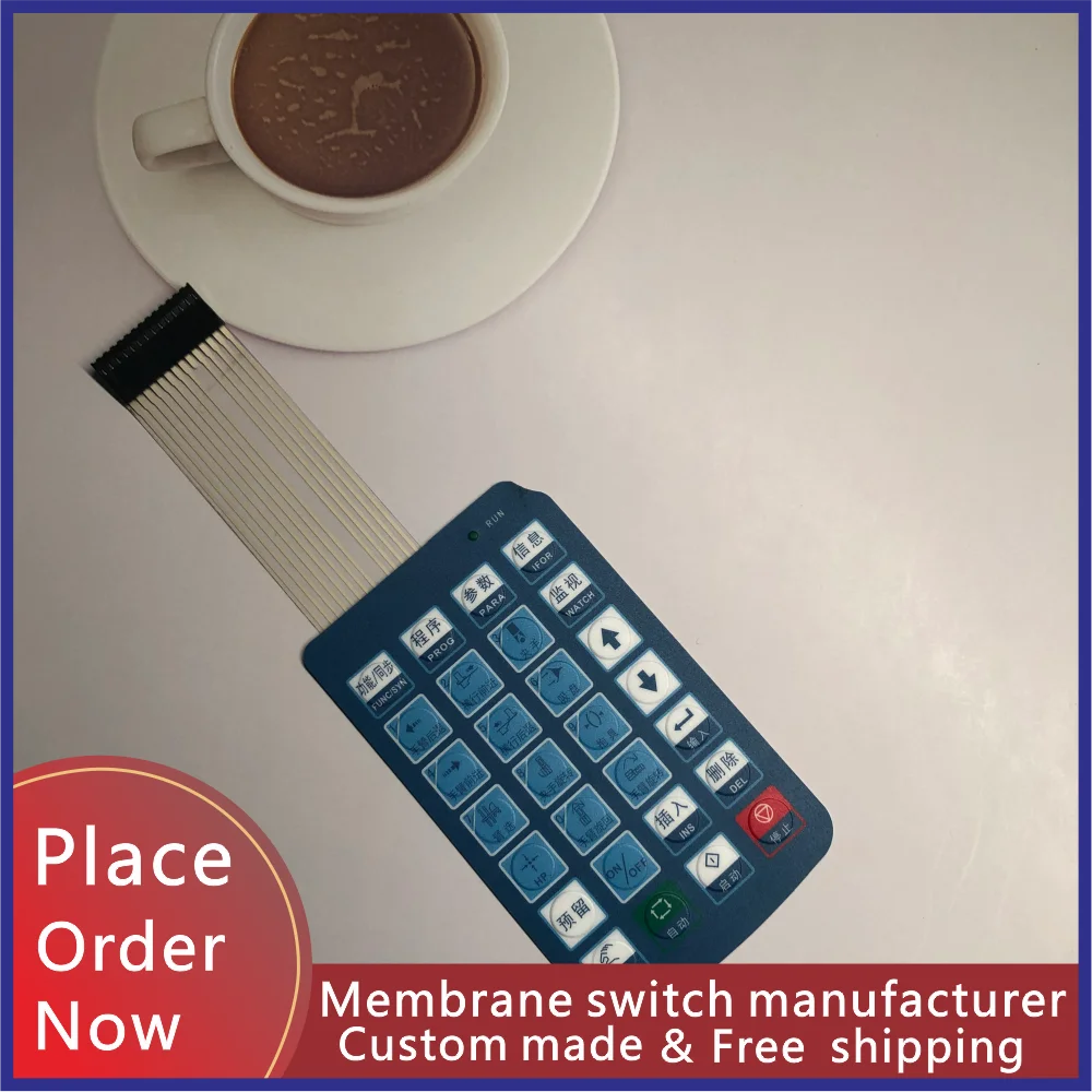 Custom-made membrane switch PVC thin film contral panel Membrane ...