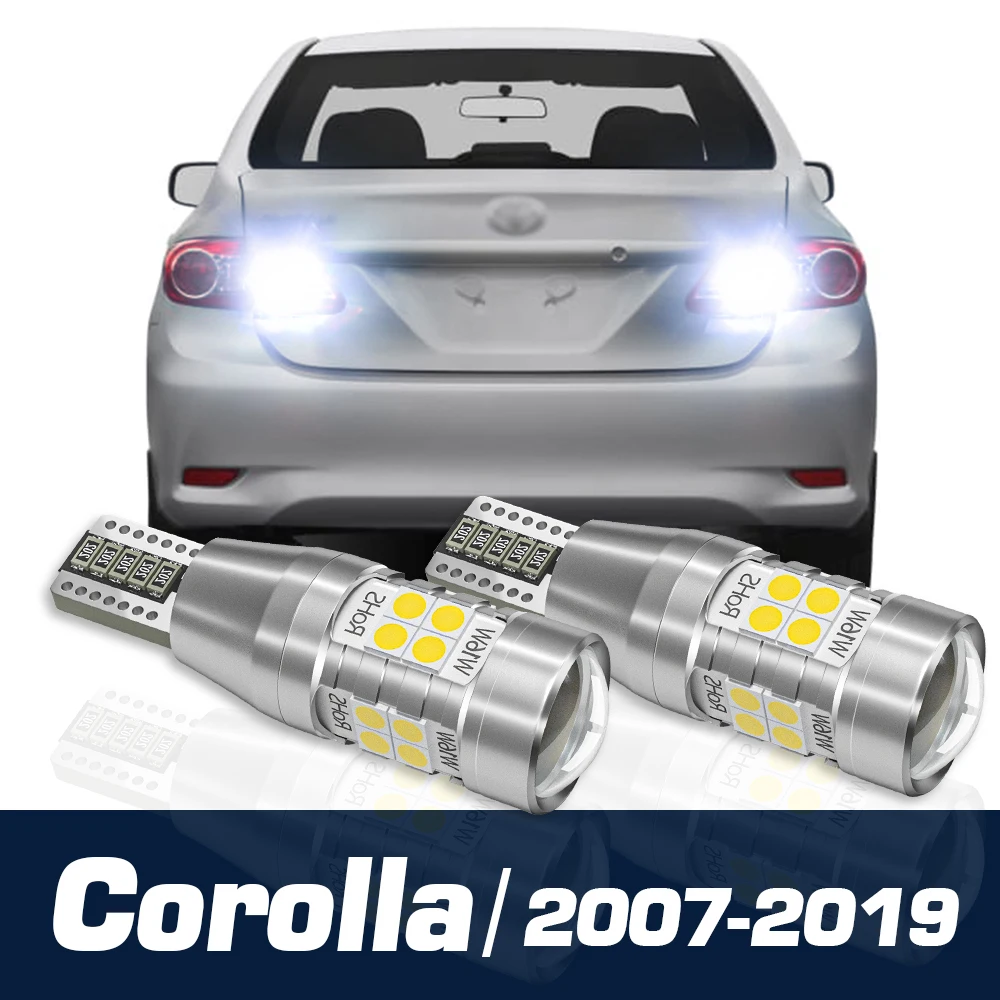 2pcs LED Reverse Light Backup Bulb Canbus Accessories For Toyota ...