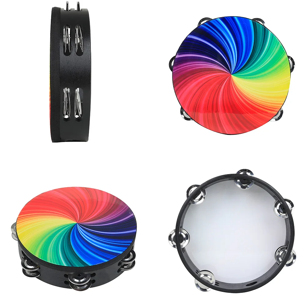 Orff-Tambourine-Handbell-com-padr-o-de-luz-deslumbrante-atmosfera-dom ...
