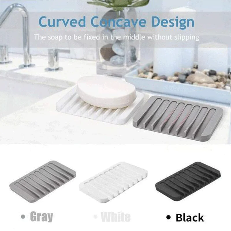 Multicolor-Household-Bathroom-Silicone-Soap-Drain-Rack-Bathroom-Kitchen ...