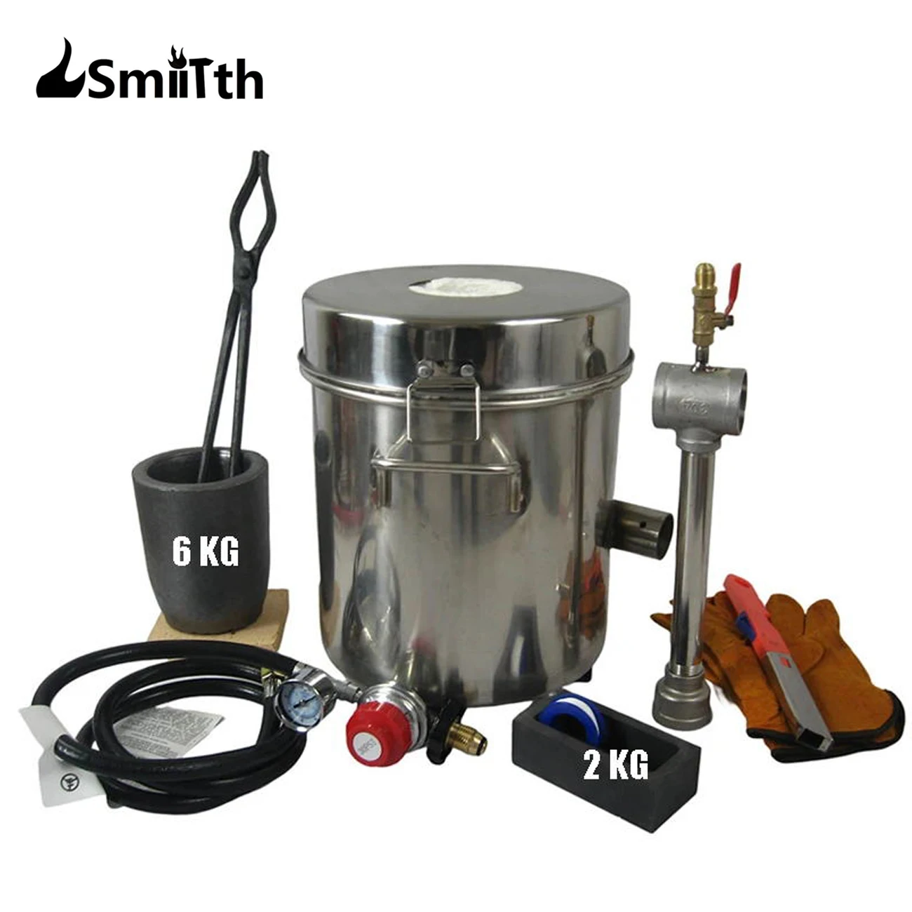 LSMIITTH-6-KG-Gas-Metal-Melting-Furnace-Kit-Propane-Forge-Smelting ...