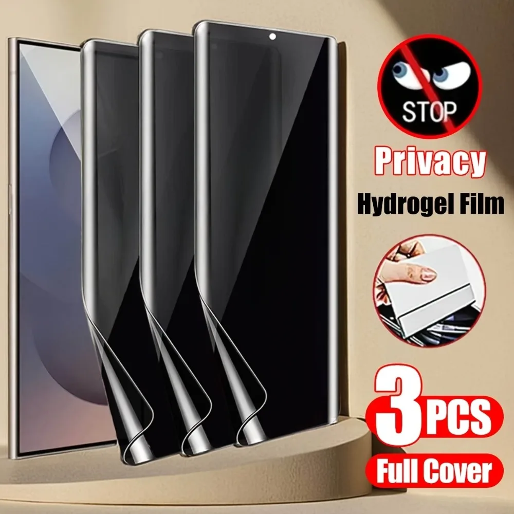 3Pcs Privacy Hydrogel Film for Samsung Galaxy S25 S24 S23 Ultra S22 S21 ...