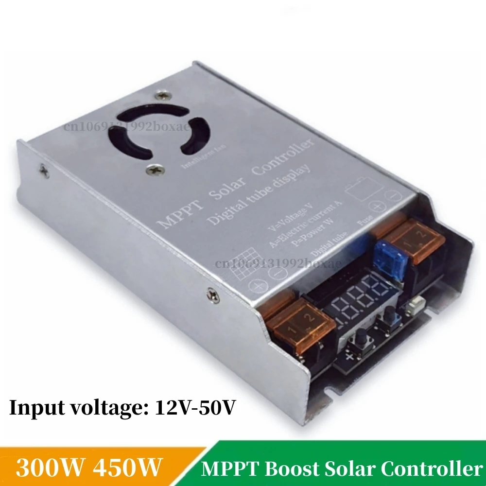450W MPPT Boost Solar Controller 12V~50V Step-up Charge Controller For ...