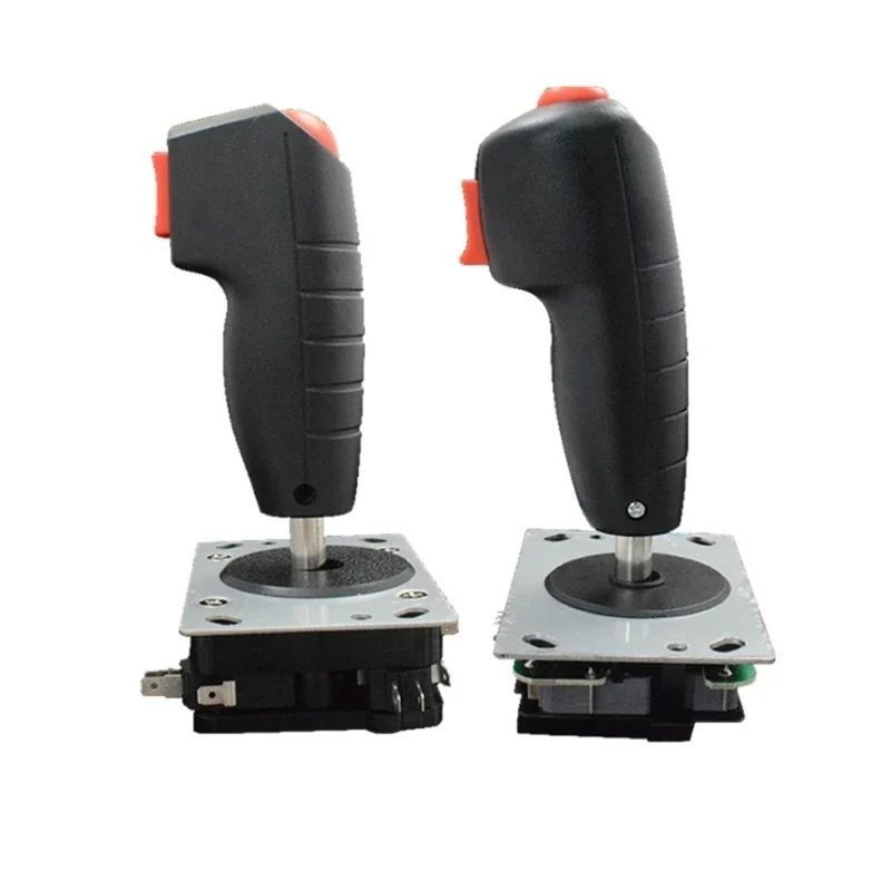 Arcade Joystick Flight With Vibration Trigger Joystick Red Top Button 8 ...