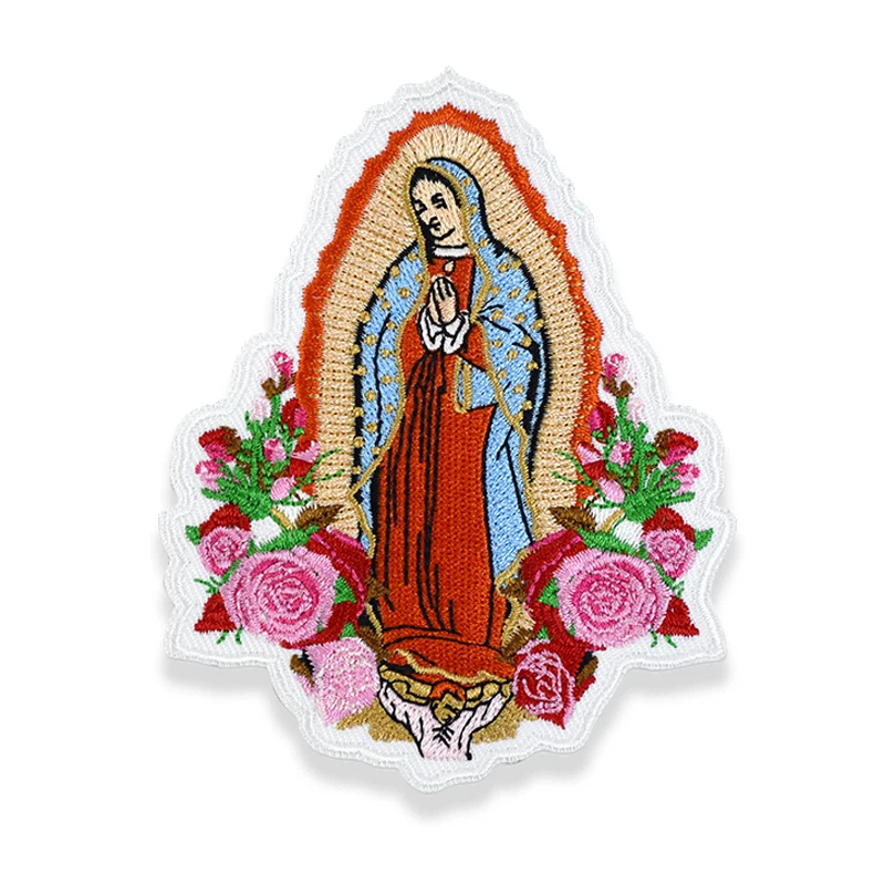 Christian Large Size Santa Maria De Guadalupe Virgin Mary Iron on ...