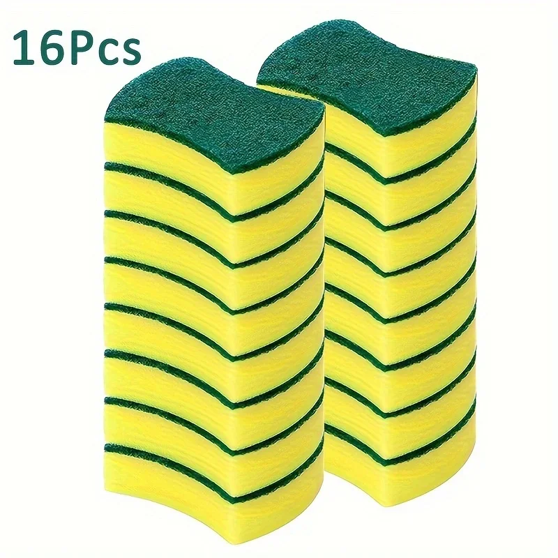 Multipurpose 8/16/32pcs Cleaning Sponge Set, Durable Double-Sided ...