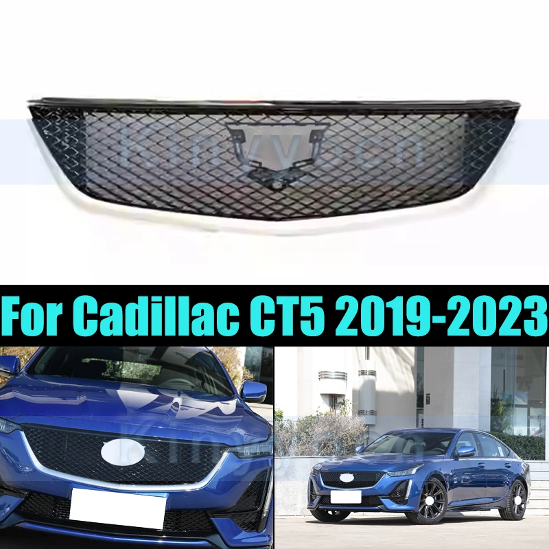 Front Bumper Grille Radiator Mesh Grills For Cadillac CT5 2019-2023 Car ...