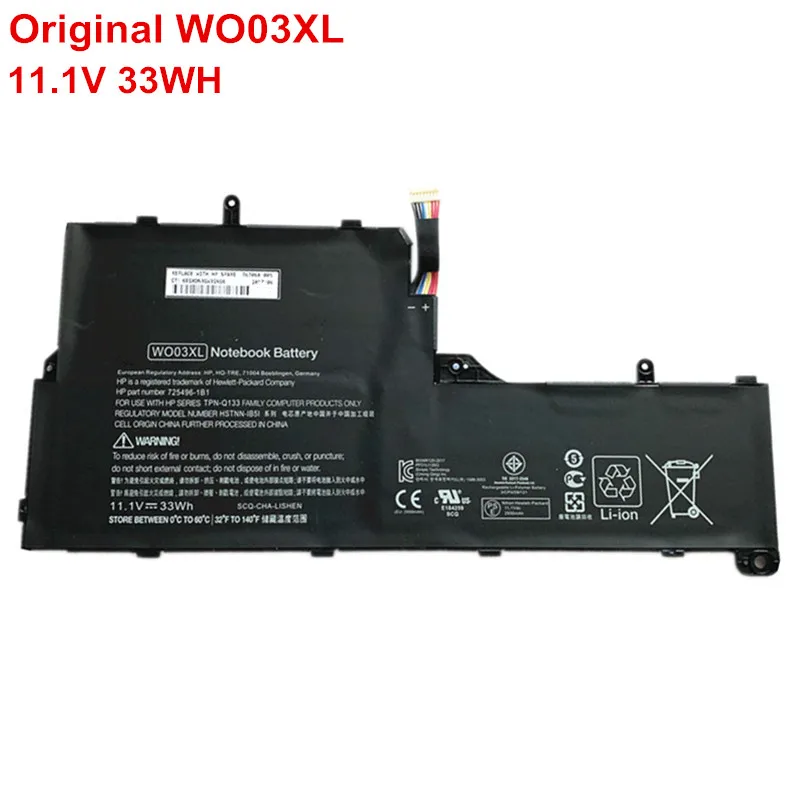11-1V-33WH-3cell-Genuine-WO03XL-Laptop-Battery-for-HP-SPLIT-X2-13-M ...