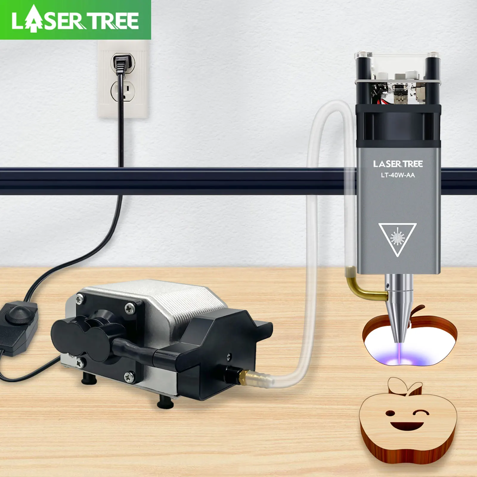 LASER-TREE-M-dulo-Laser-com-Air-Assist-Foco-Fixo-Luz-Azul-TTL-Cabe-a ...