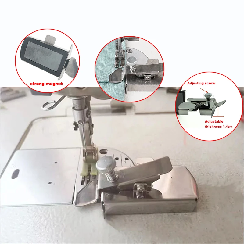 Magnetic-Seam-Guide-Presser-Foot-Hem-Guide-Universal-Sewing-Machine ...