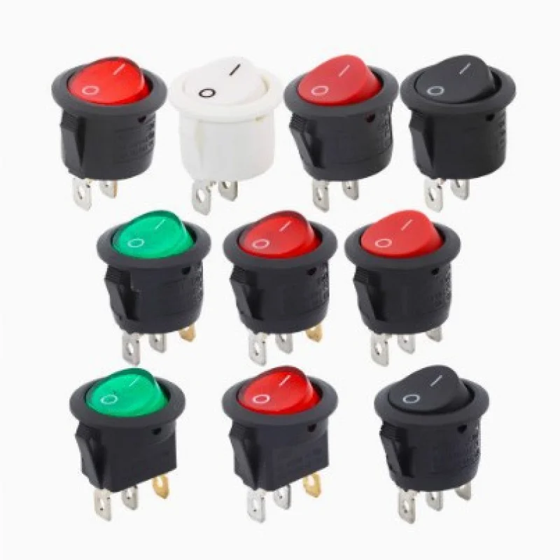 20MM Round Switch Button 3/2Two-level Footrest KCD1Small power supply ...