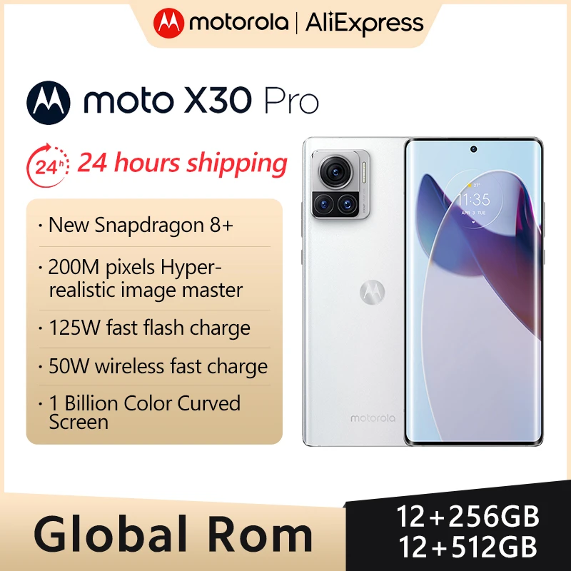 Global rom motorola moto x30 pro 200mp câmera traseira snapdragon 8 + gen1 4nm 144hz 6.7 ''tela ...