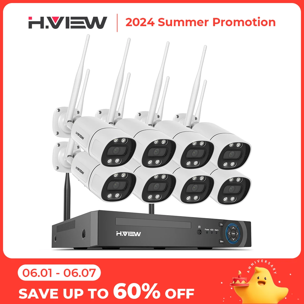 H-view-8CH-5mp-Wireless-Wifi-Camera-Security-System-CCTV-Camera-Video ...