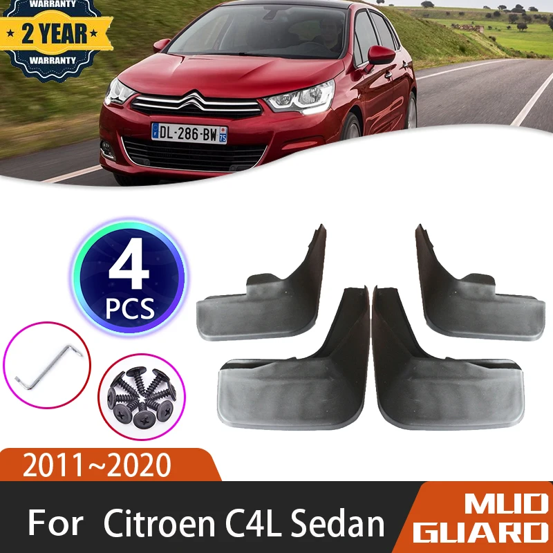 Car-Mudguards-For-Citroen-C4-C4L-Sedan-2011-2020-Mud-Splash-Guards ...