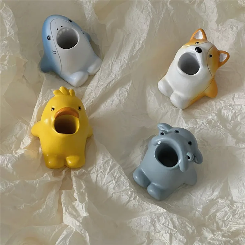 Cartoon-Animal-Toothbrush-Holder-Bathroom-Brush-Holder-Pen-Holder ...