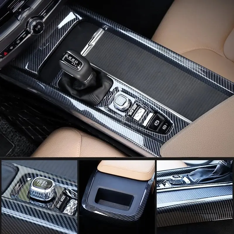LHD-For-Volvo-XC60-S90-V90-XC90-V60-S60-ABS-Console-Gear-Shift-Panel ...