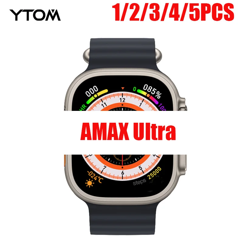 YTOM AMAX ULTRA Smartwatch with 2 Straps 49MM NFC SERIES 8 Ultra Smart ...