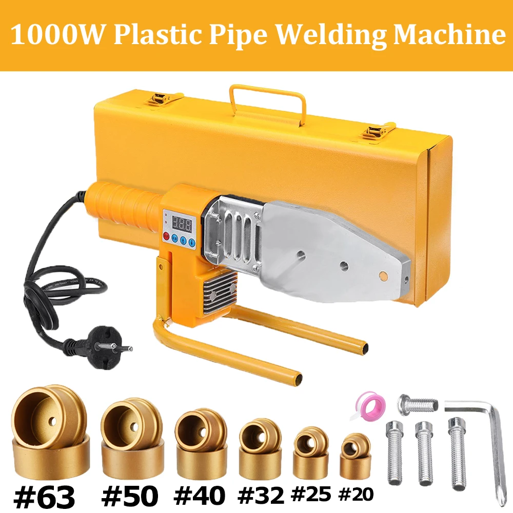Plastic Pipe Welding Tools Digital Display - 1000w 220v 20-63mm Plastic ...