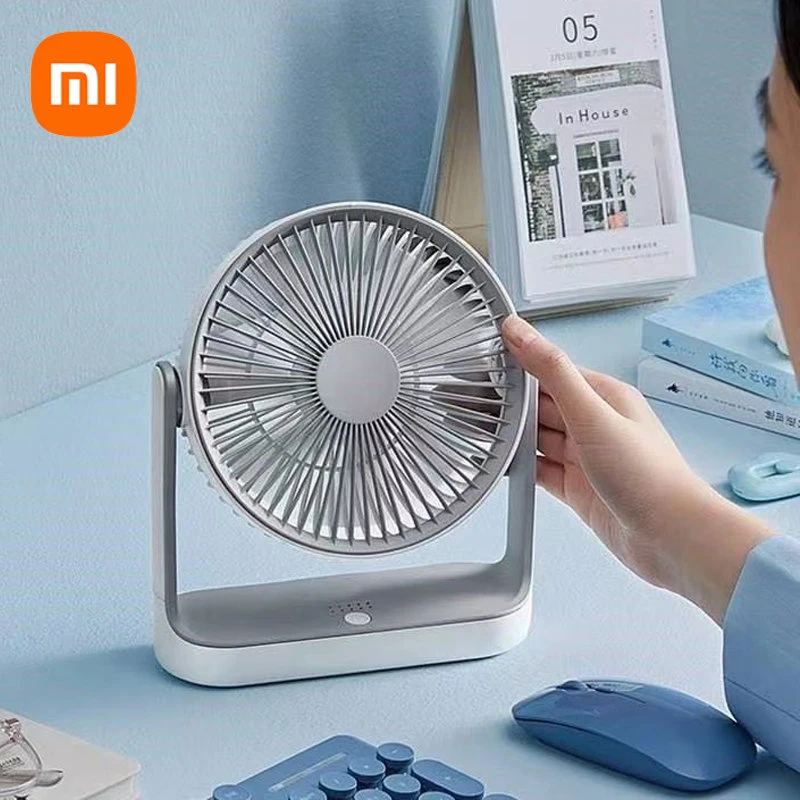 Xiaomi Edon Desktop Fan Usb Rechargeable Mute Electric Fan 4 Gear Speed ...