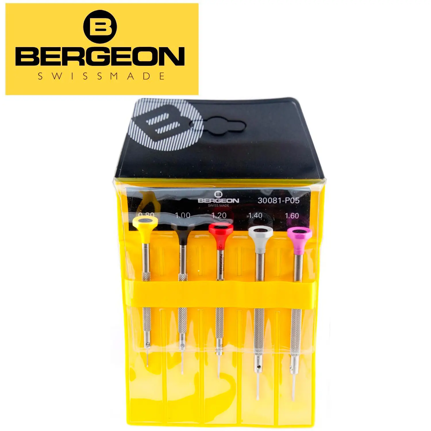 Bergeon 30081-P05 Set Of 5 Watchmakers Ergonomic Screwdrivers ...
