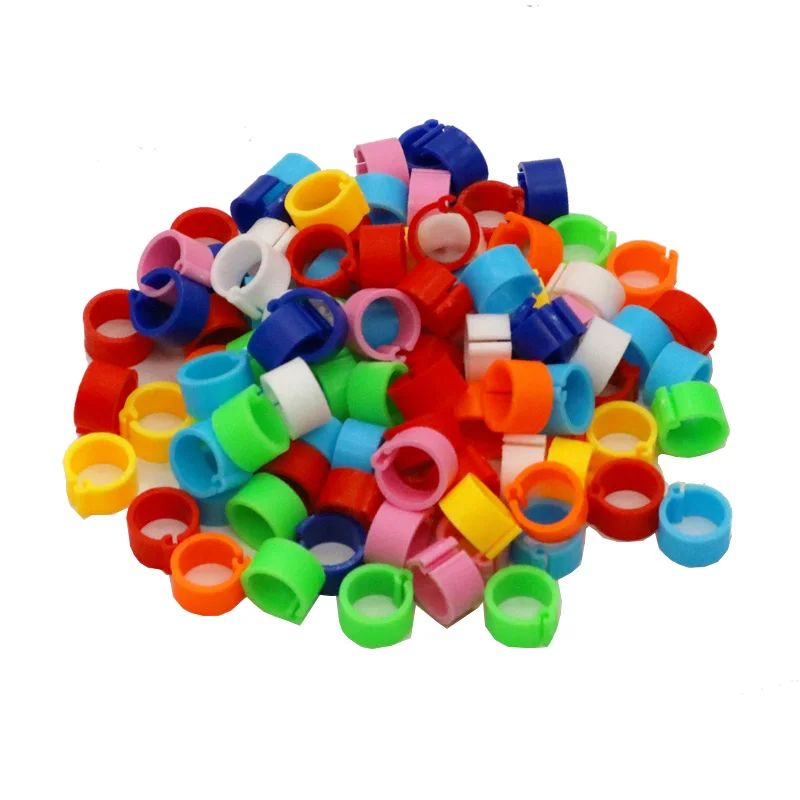 100Pcs-Birds-Feet-Rings-Inner-Diameter-8mm-Width-7mm-Plastic-Clip-Ring ...