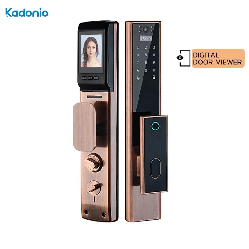 Kadonio-Electronic-Lock-Safety-Camera-Keyless-Deadbolt-Biometric ...