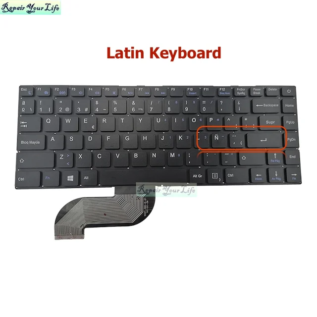 SP/LA Spanish Latin PT-BR Brazilian Keyboard for Ghia Libero LV14CPP ...