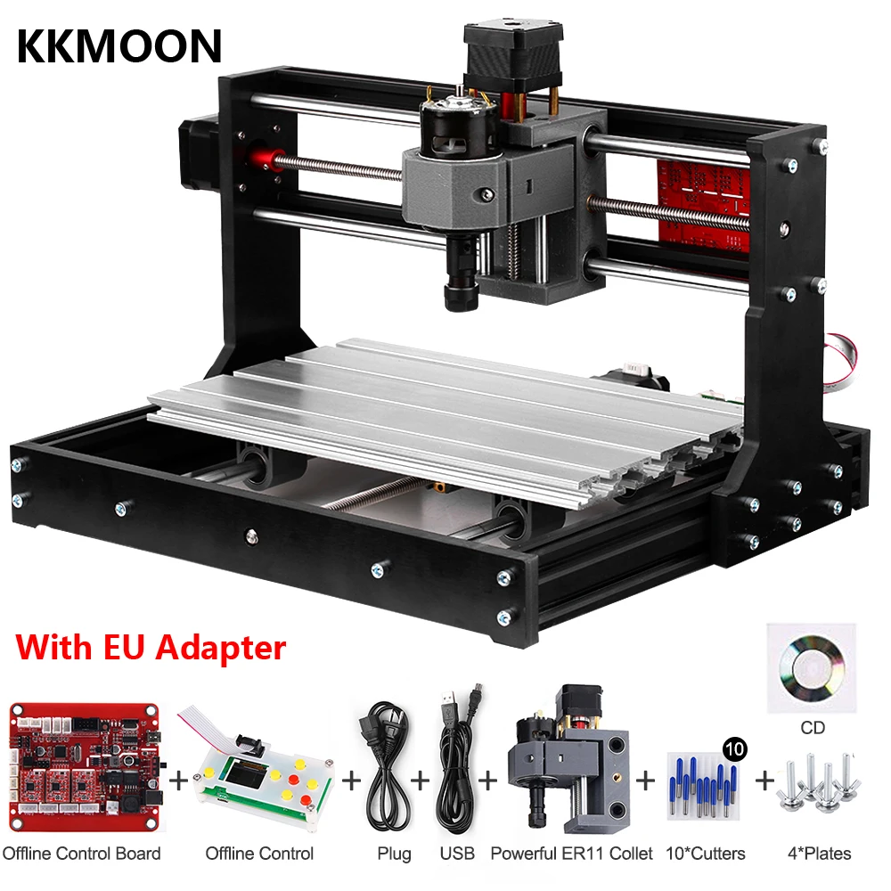 Kkmoon Cnc 30*18 Pro Grbl Control Diy Mini Cnc Machine 3 Axis Pcb ...