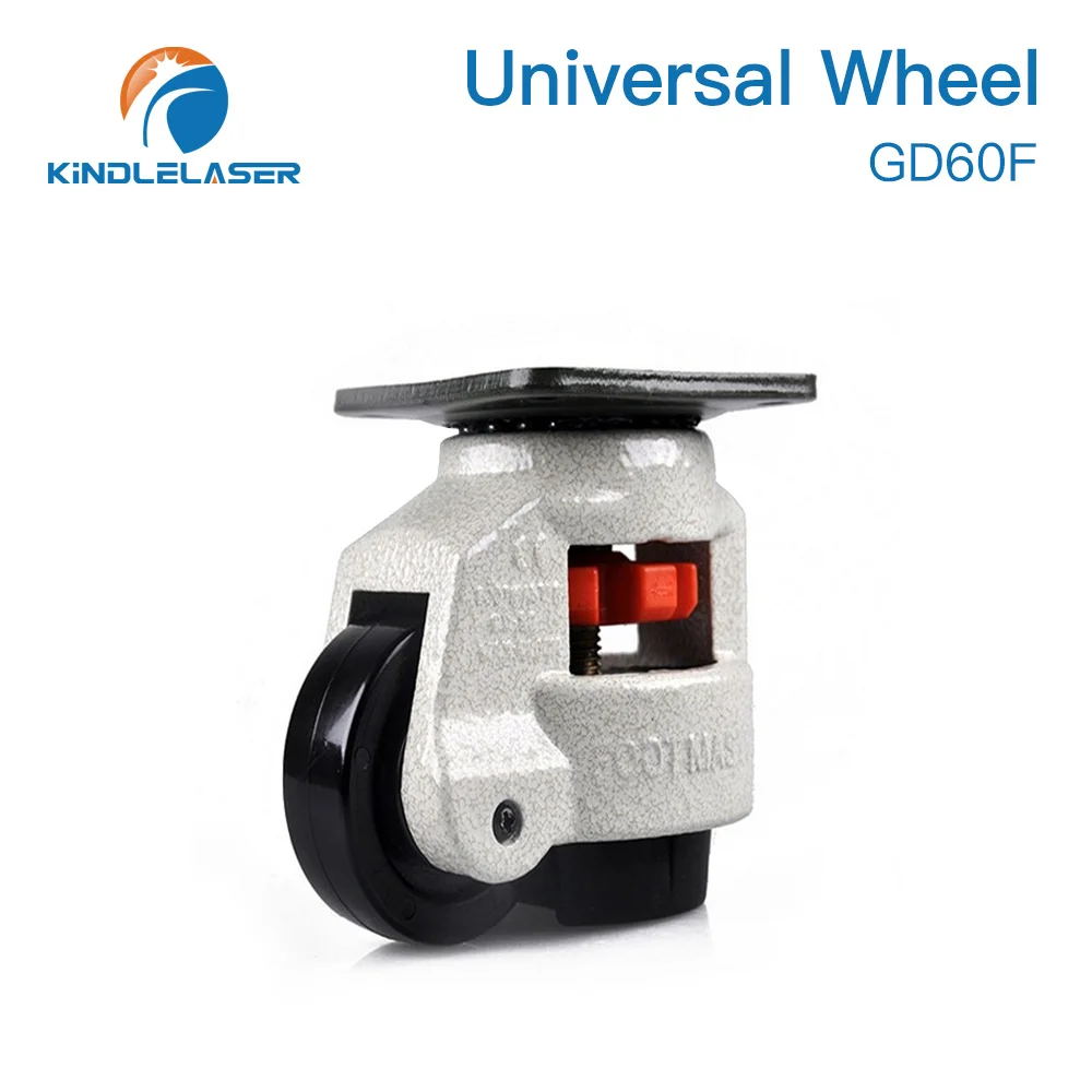 CO2 레이저 절단 및 조각 기계용 Kindlelaser 범용 휠 GD60 고품질 두꺼운 알루미늄 쉘 고무 시트 롤러 ...
