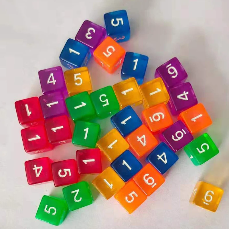 36-12PCS-Transparent-Numbered-Dice-16MM-Learning-Resources-Educational ...